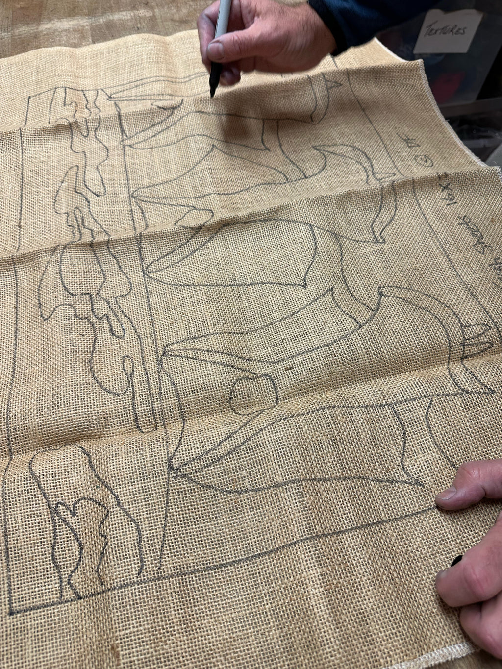 How to draw a pattern for rug hooking, Episode 121 Thursday Live ...