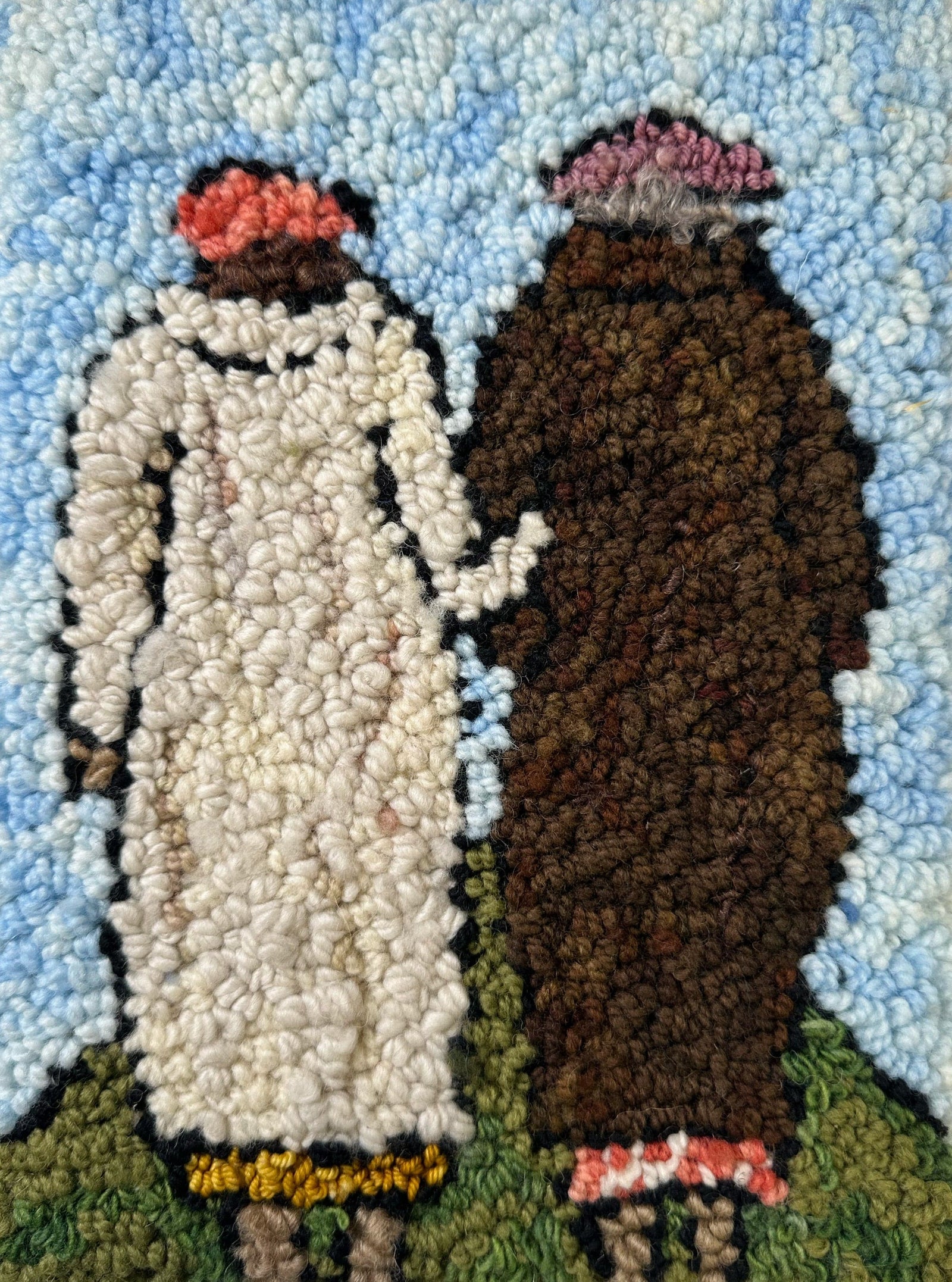 Two of us 9" x 11.5" Pattern or Kit – Deanne Fitzpatrick Rug Hooking Studio